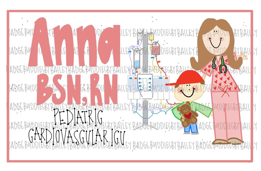 Pediatric CVICU Badge Buddy - Etsy