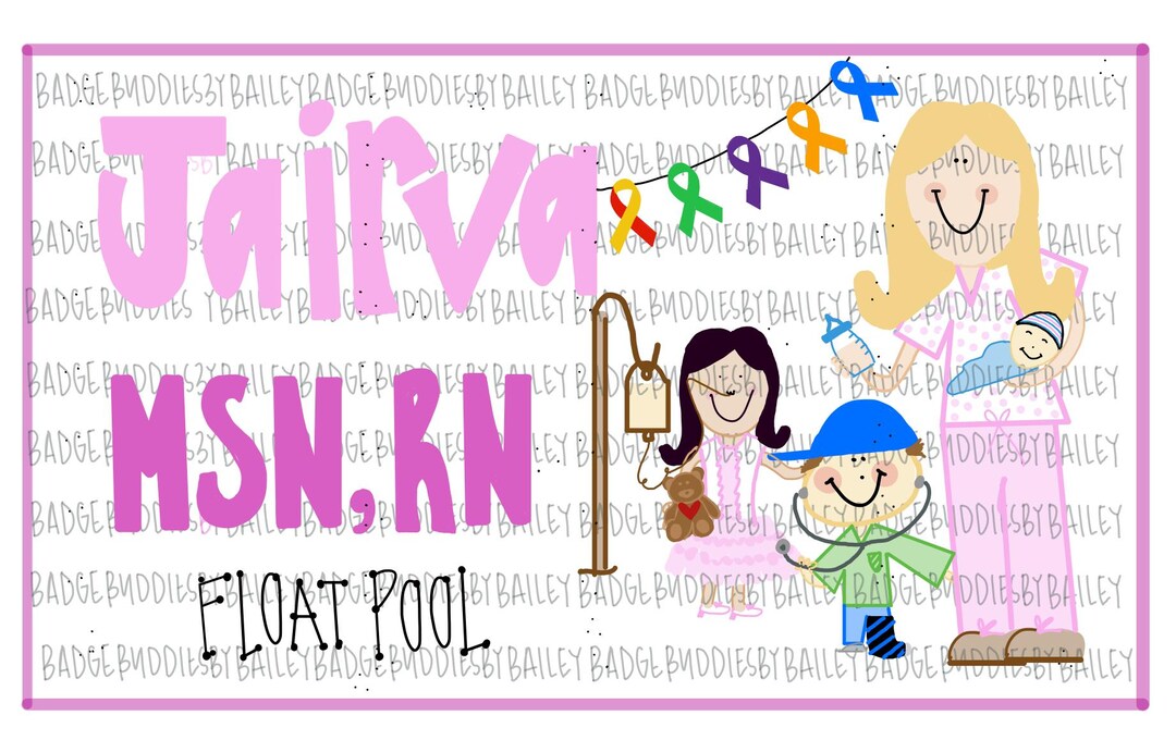 Pediatric Float Pool Badge Buddy - Etsy