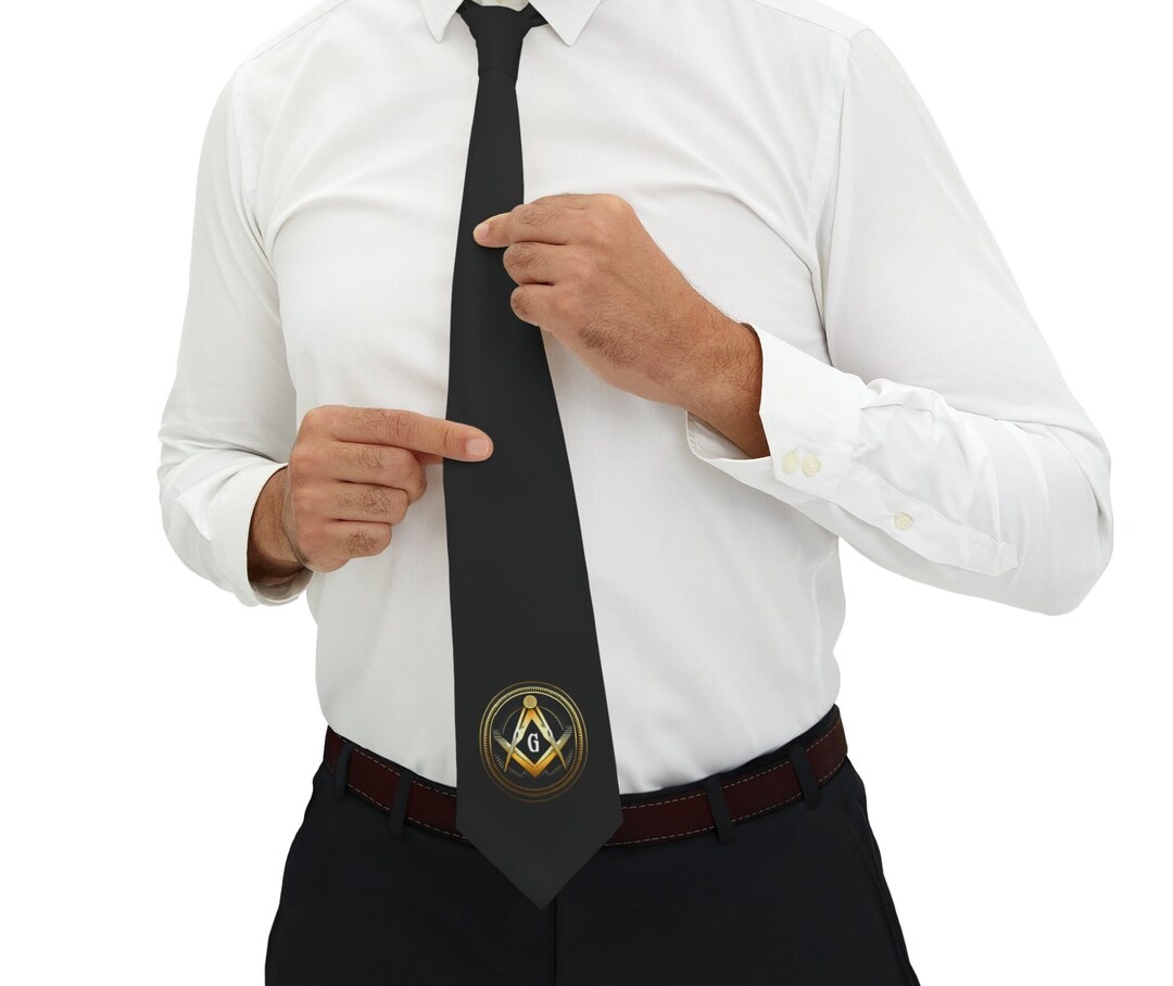 Necktie Masonic Freemasonry Masonic Lodge Black Necktie Masonic Symbol ...