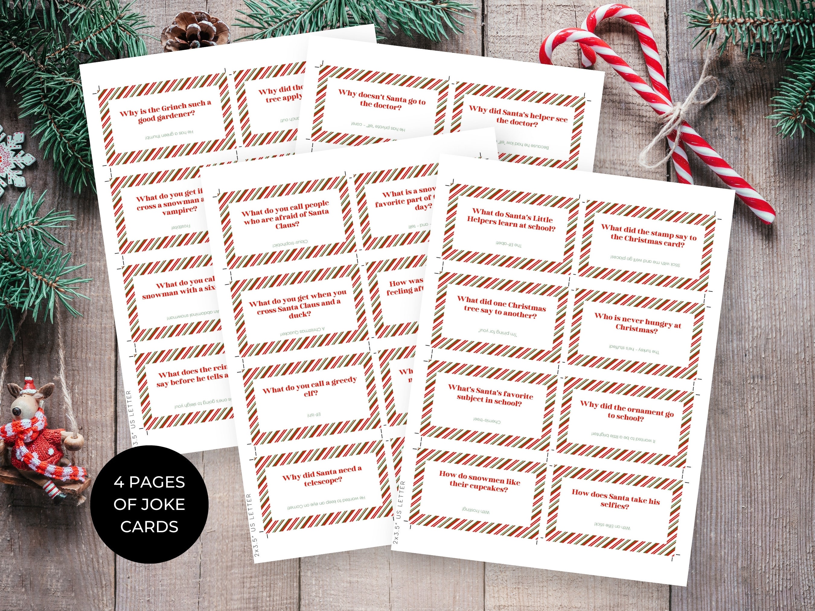 Christmas Cracker Jokes Printable. Christmas Cracker Fillers. Xmas ...