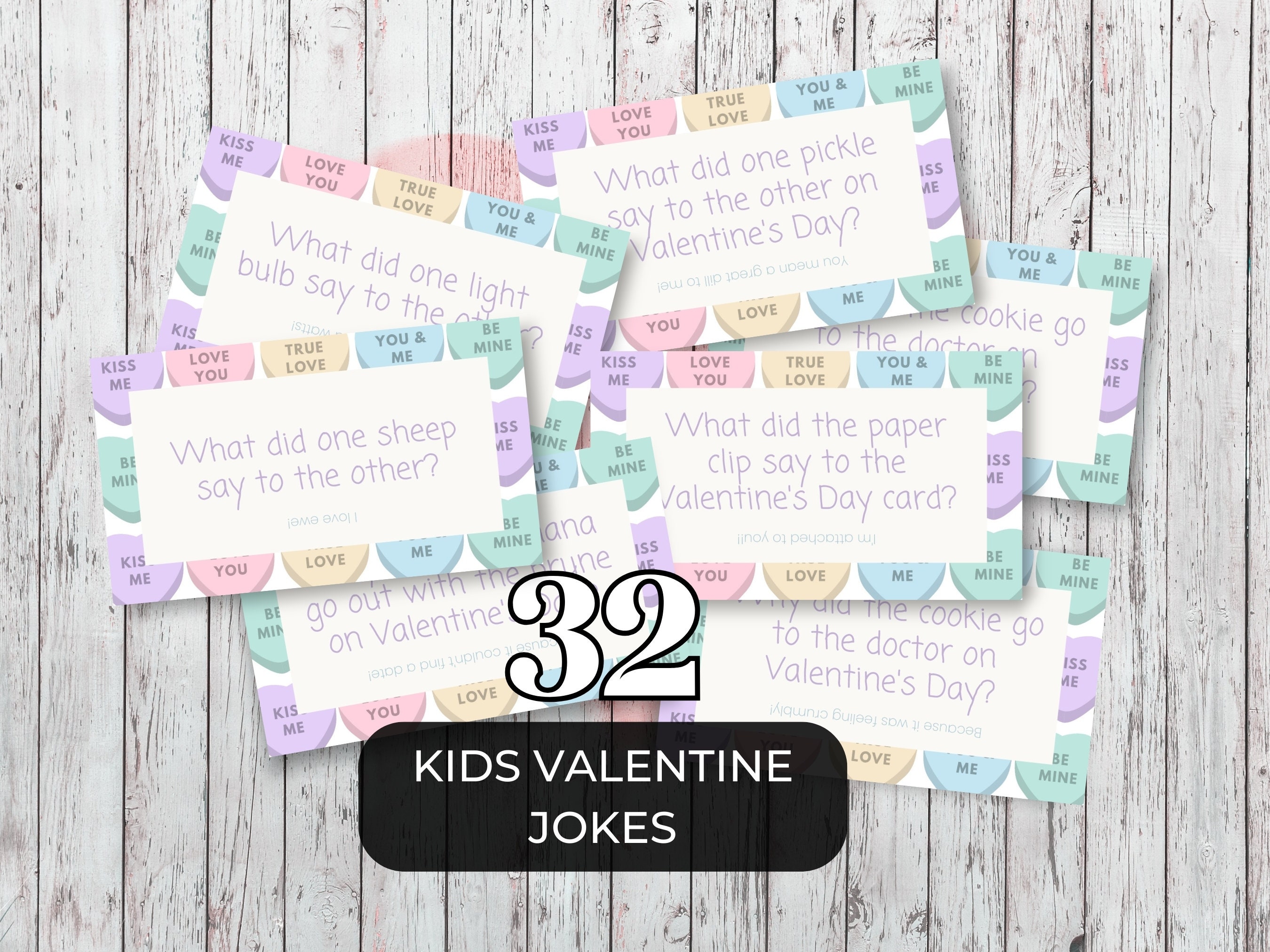Valentine Jokes for Kids. Printable Lunchbox Love Notes. Instant ...