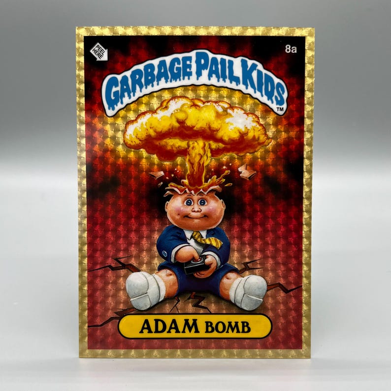Garbage Pail Kids - Adam Bomb 5x7 Superfractor - Fan Made - Etsy