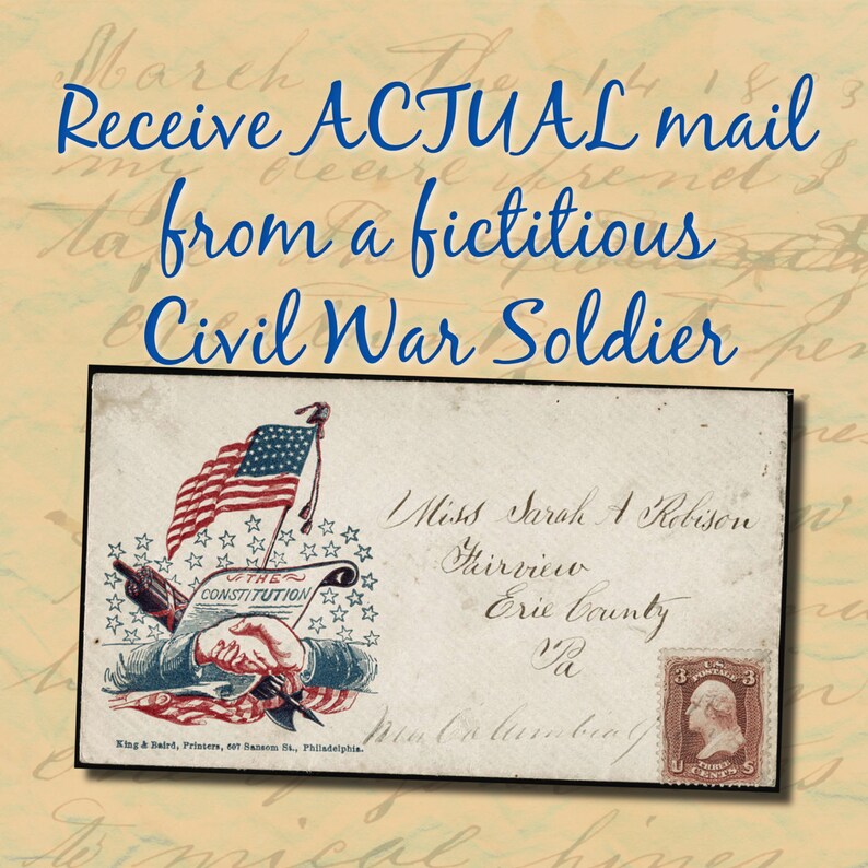 Letters From the Front: Custom Civil War Correspondence - Etsy