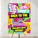 Editable 80s Party Welcome Sign, Back to the 80s, Throwback Party ...