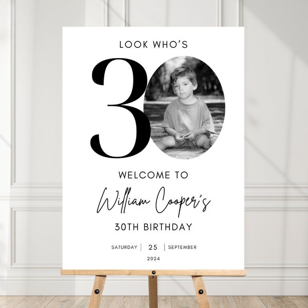 30th Birthday Sign - Etsy
