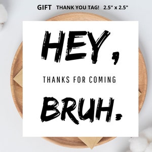 SELF EDITABLE Monochromatic Bruh Birthday Invitation, Bruh It's My ...