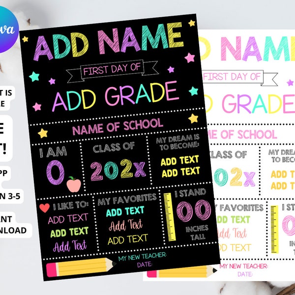 Chalkboard School - Etsy