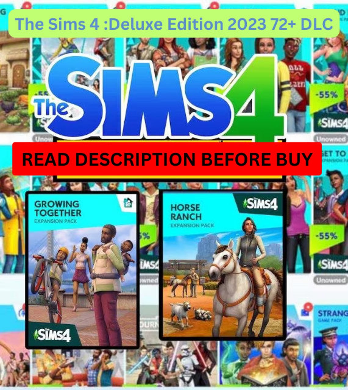 The Sims 4 Complete Collection All Dlc 72 Dlc PC - Etsy