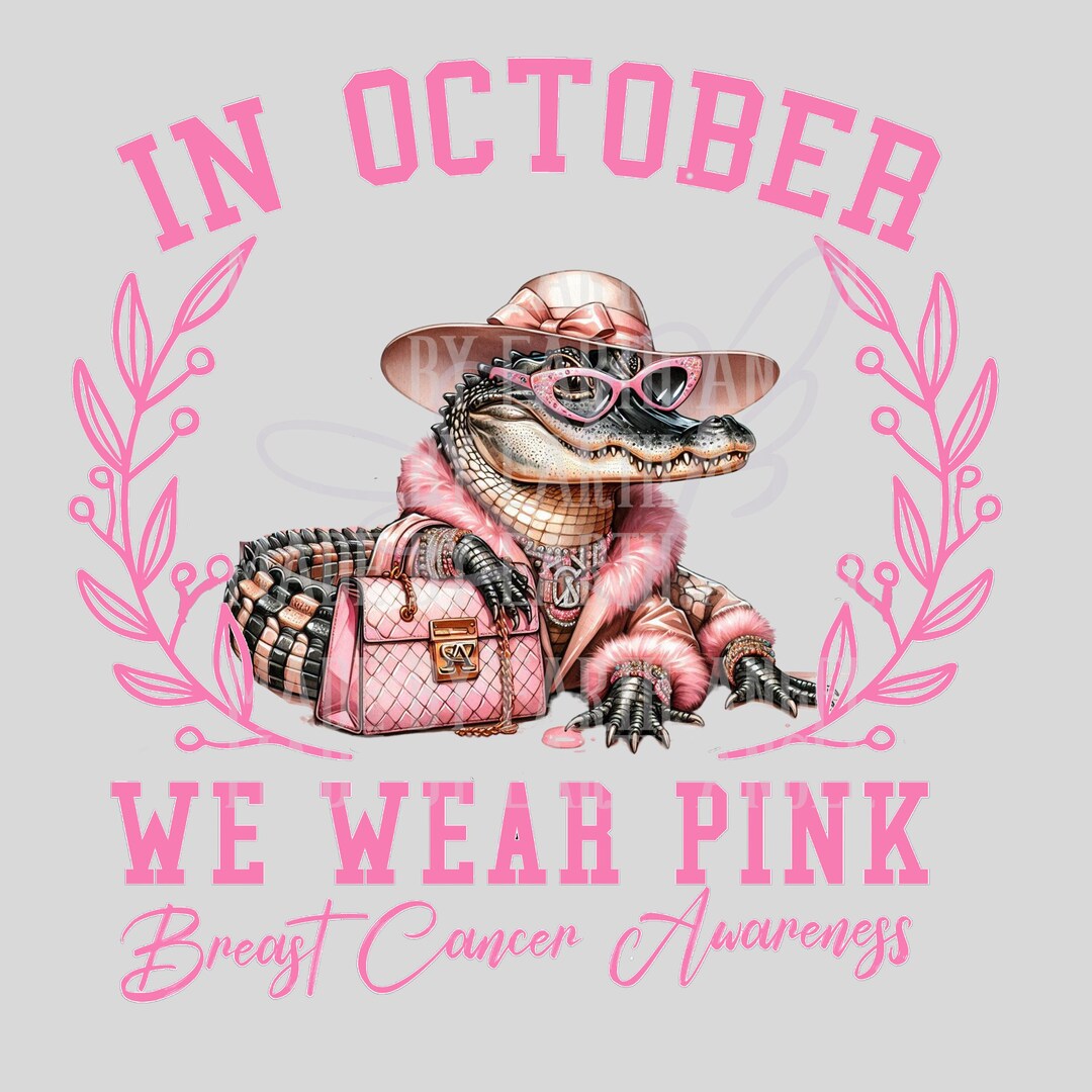 Boujee Animal Breast Cancer Awareness PNG – Pink Ribbon Sublimation ...