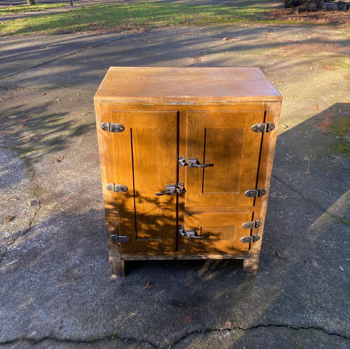 Vintage Antique 1900’s Moore Brothers Ice Box - Etsy
