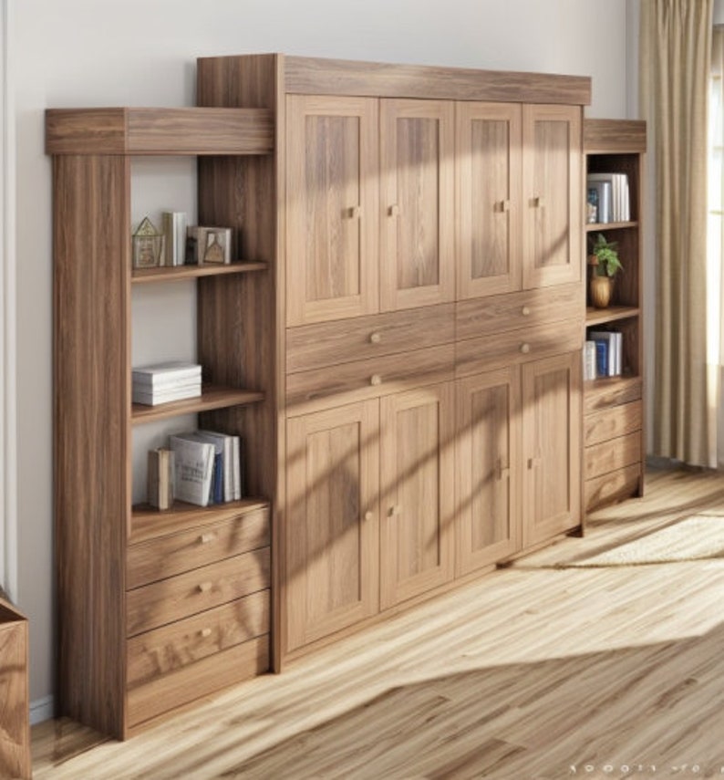 Full Deluxe Murphy Bed Build Plan Murphy Bed Plans Space Etsy Uk