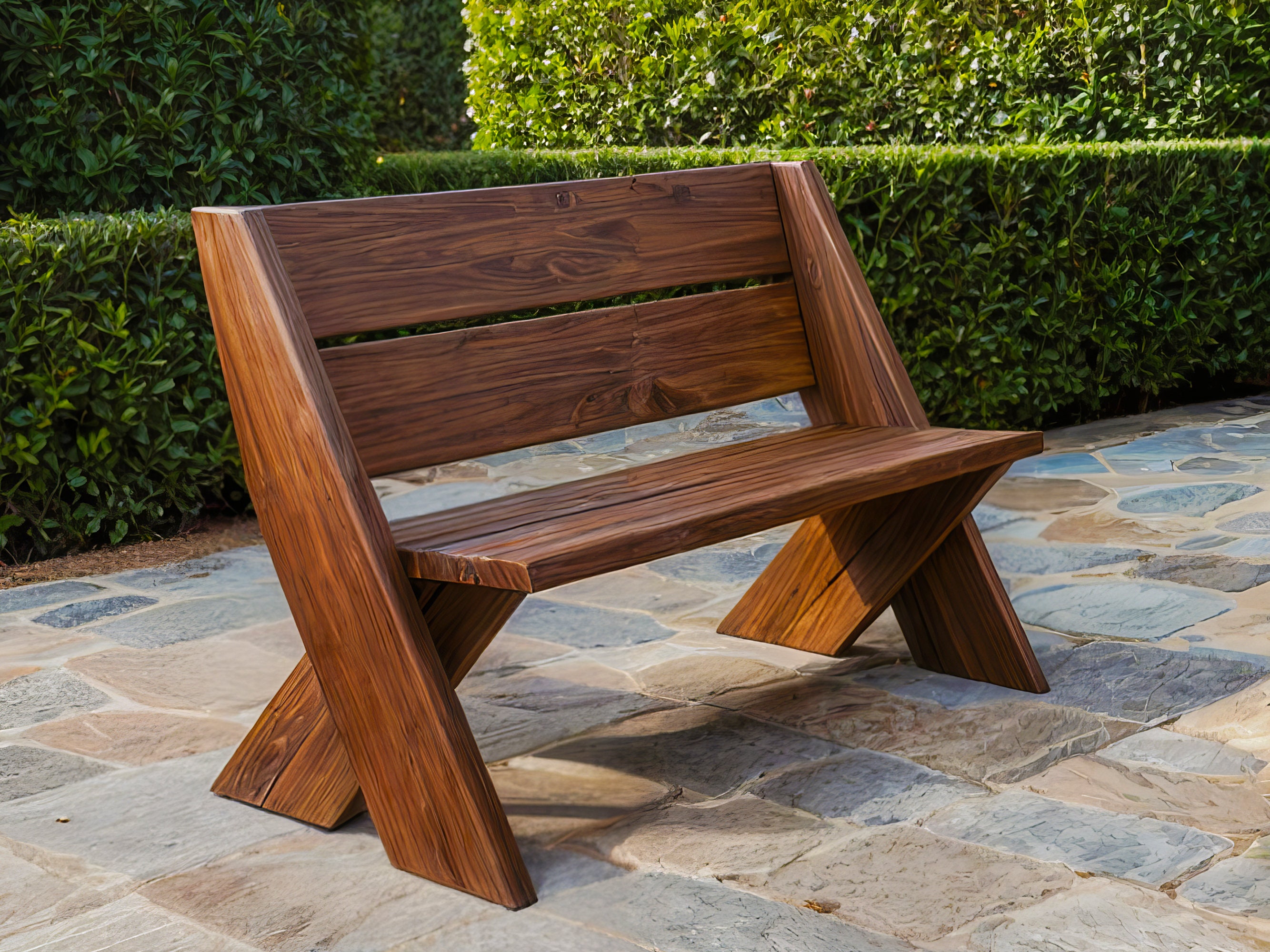 DIY Outdoor Bench Plans, Bench Build Plans, DIY Plans, Woodworking ...