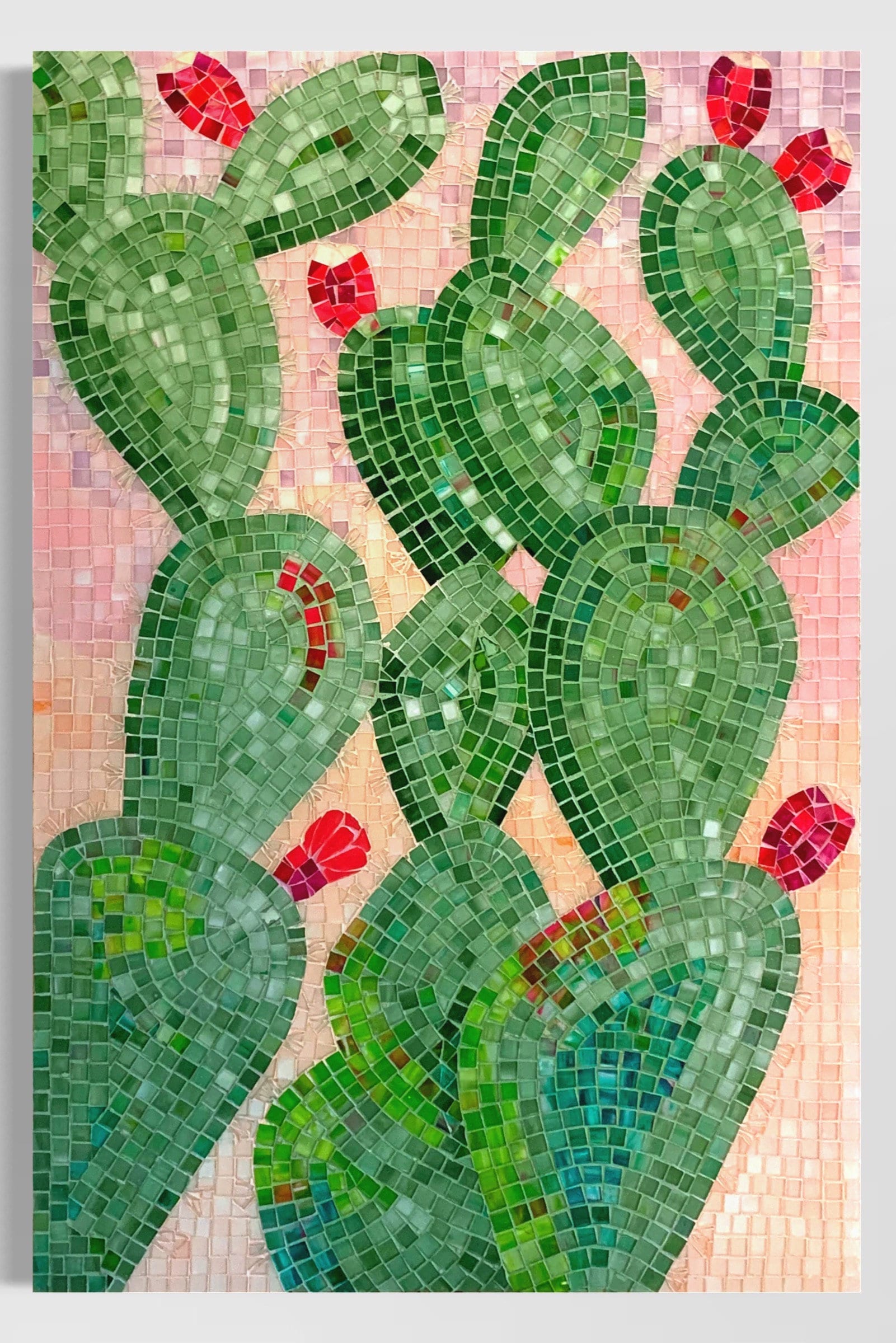 Prickly Cactus Mosaic Art for Home Decoration - Etsy