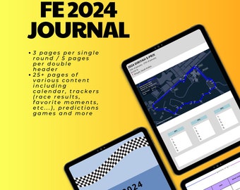 F1 2024 Season Journal templates Available for Goodnotes, Notability ...