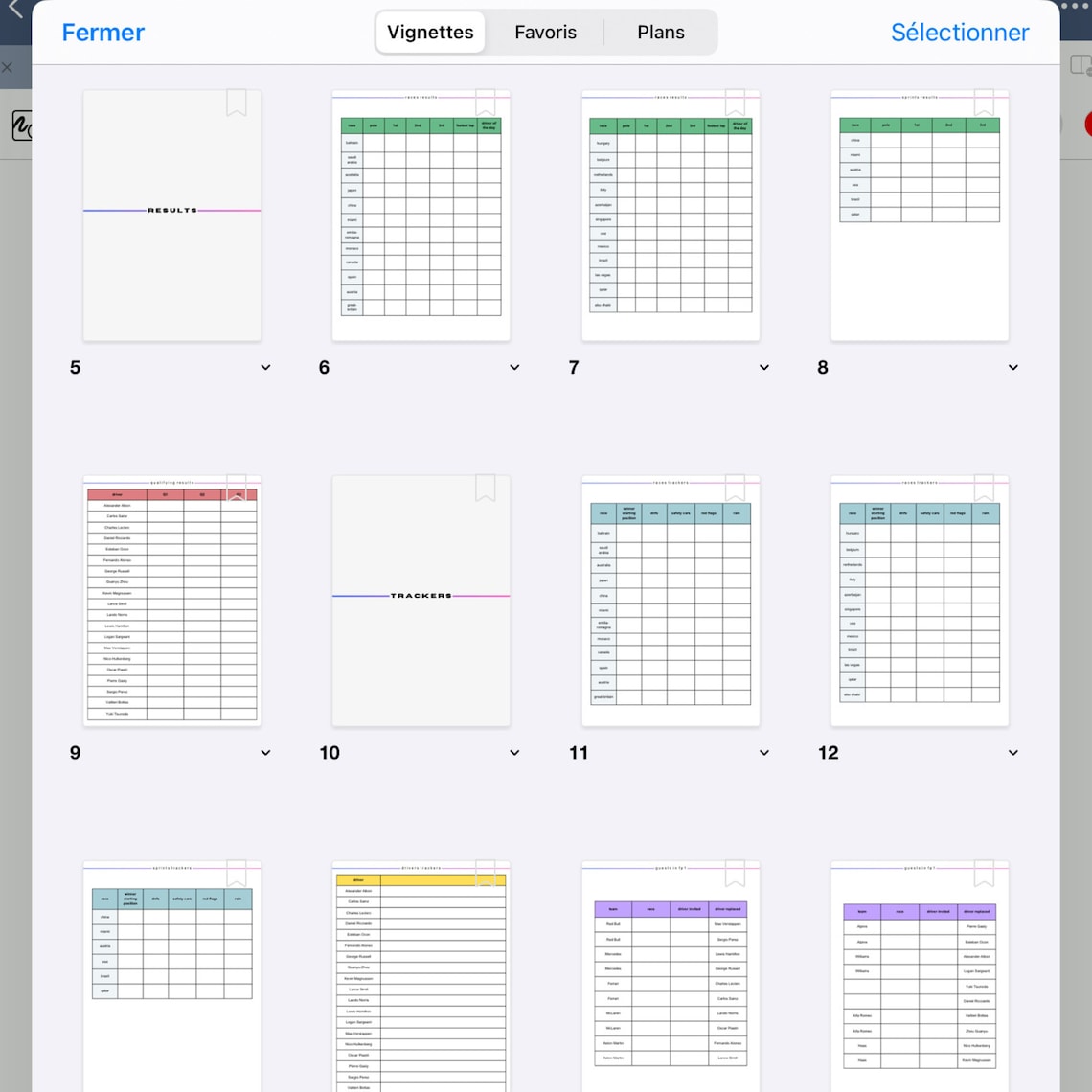 F1 2024 Season Journal templates Available for Goodnotes, Notability ...