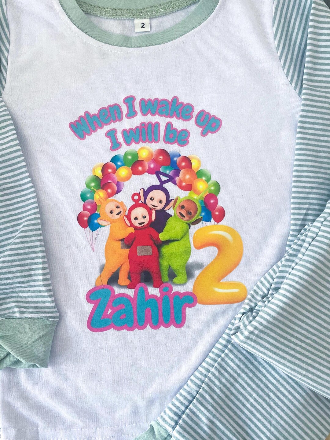 Teletubby Birthday Pjs Range of Colours Available - Etsy UK