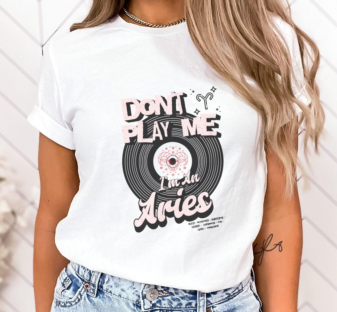 Aries T-shirt Design, Aries Zodiac Sign, Zodiac Sign Shirt, Aries ...