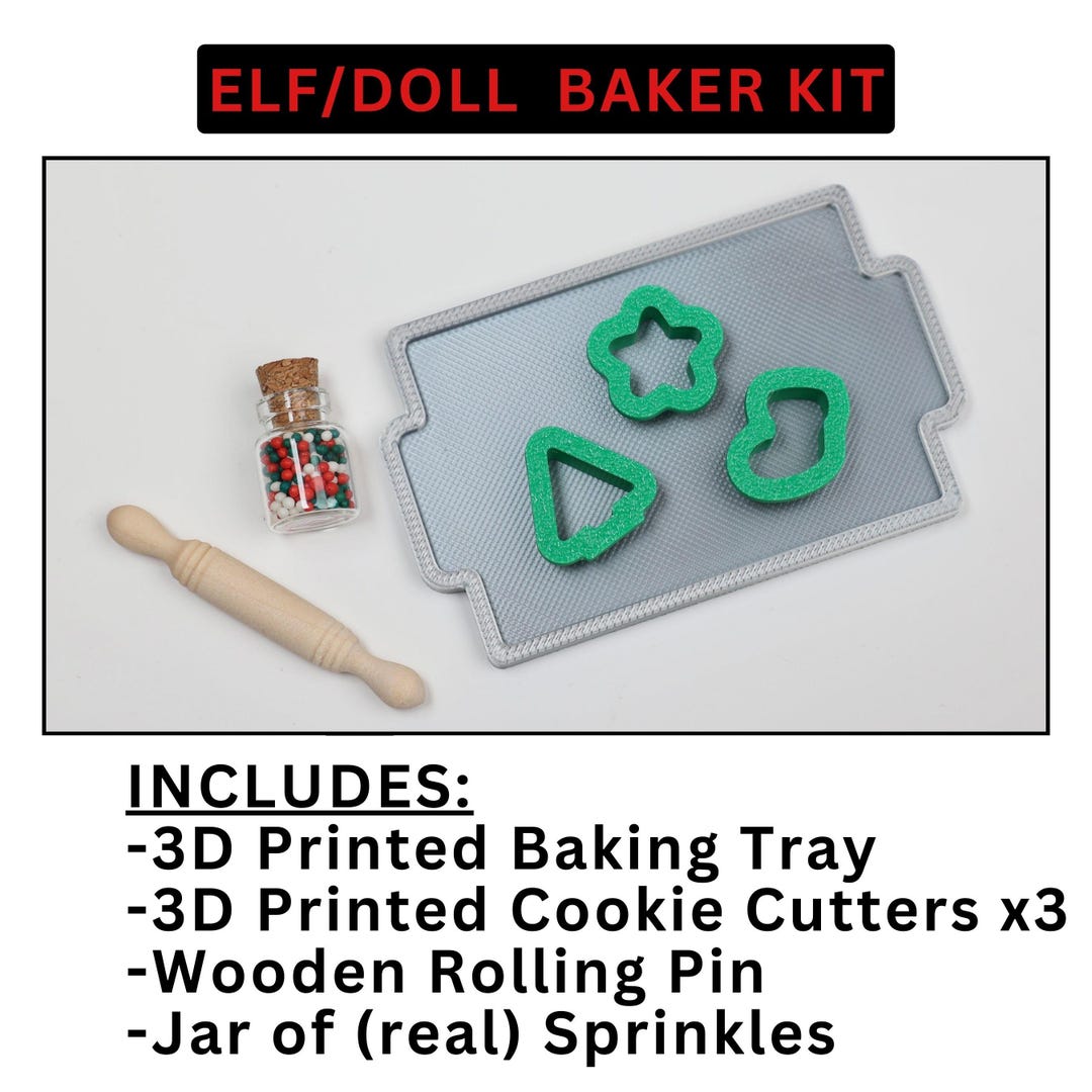 Elf/doll Baker Kit Micro Baking Tray Elf/doll Baking Props Christmas ...