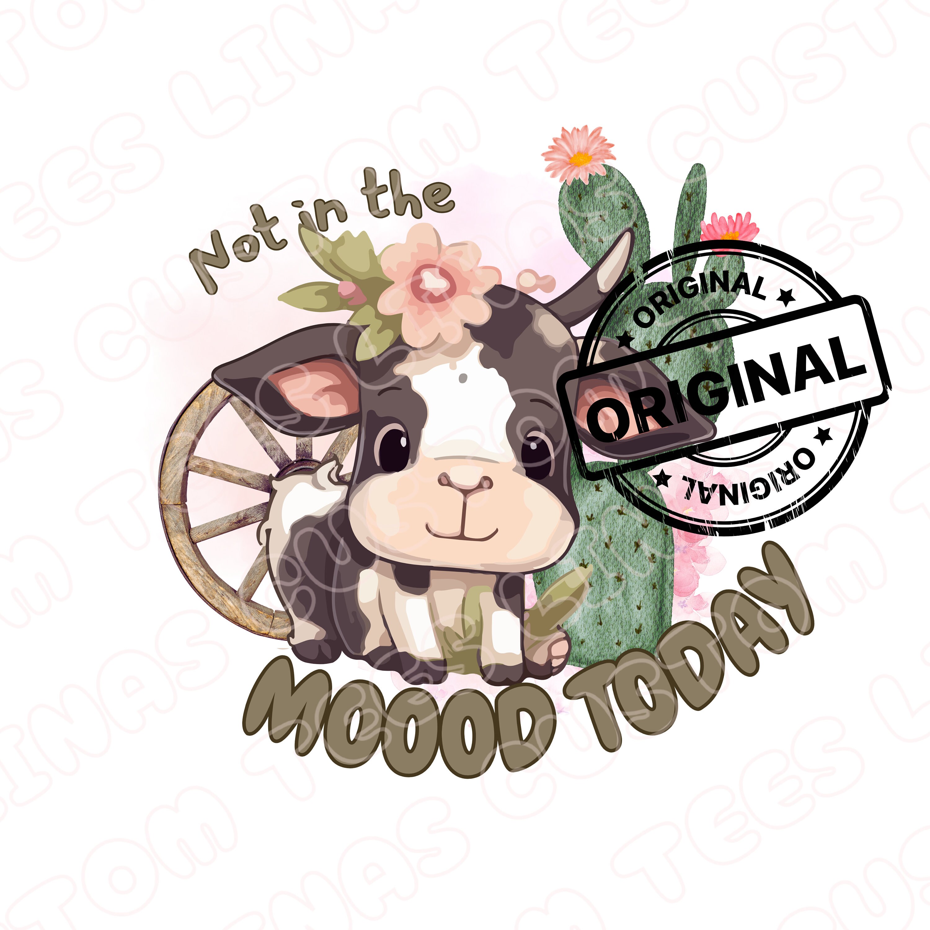 NOT in the MOOD Today Cow Png, Png Files, Shirt Designs, Trendy Western ...