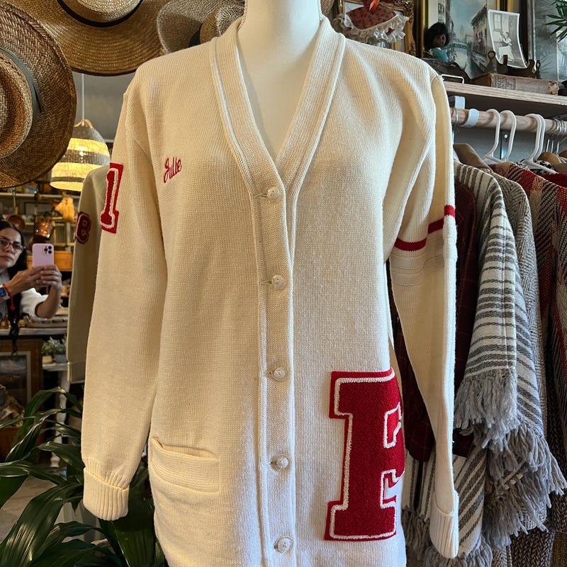 Letterman Sweater - Etsy
