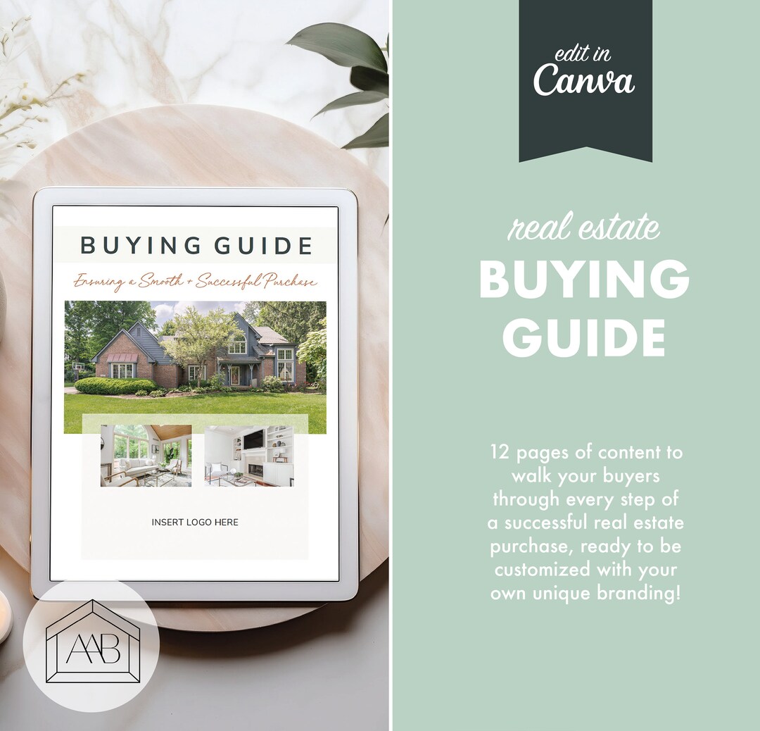 INSTANT DOWNLOAD Real Estate Buying Guide / Homebuyer Guide / Real ...