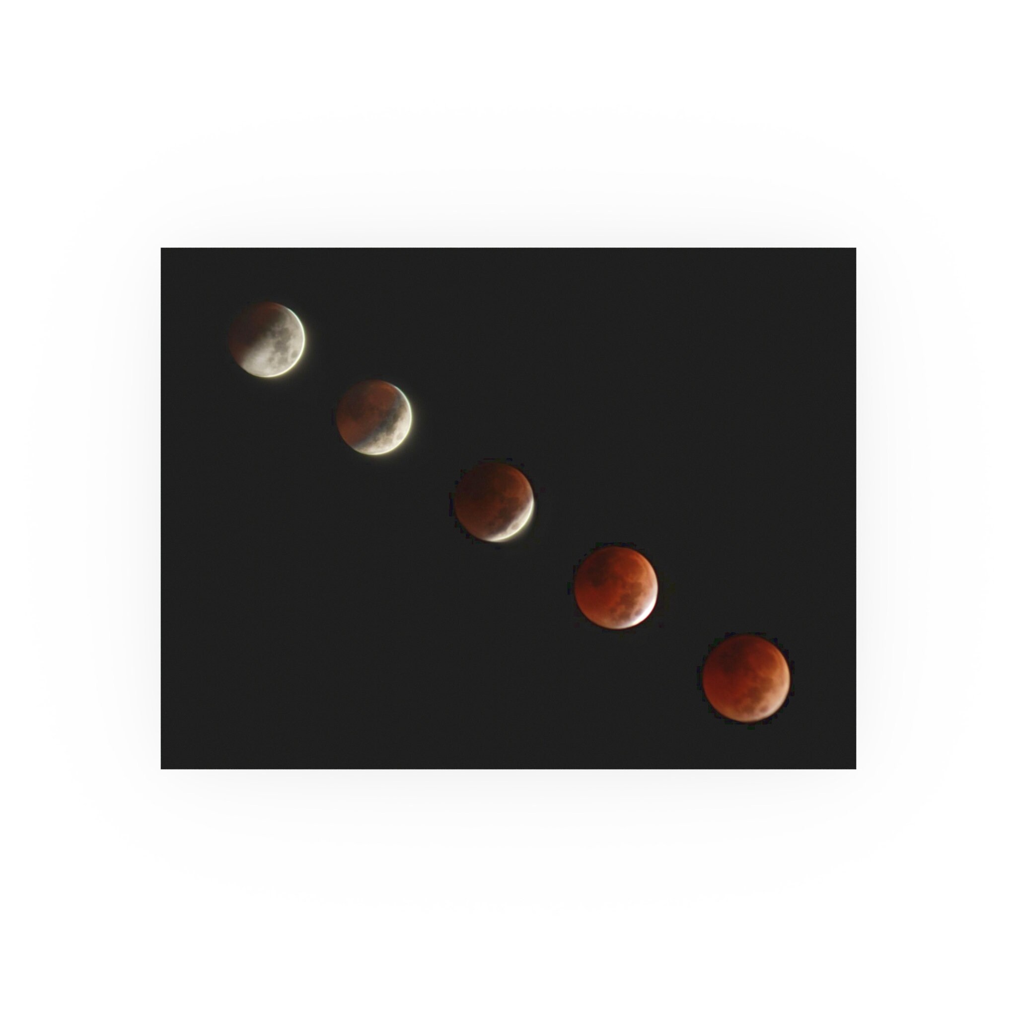 Phases of a Lunar Eclipse Satin/matte Poster - Etsy