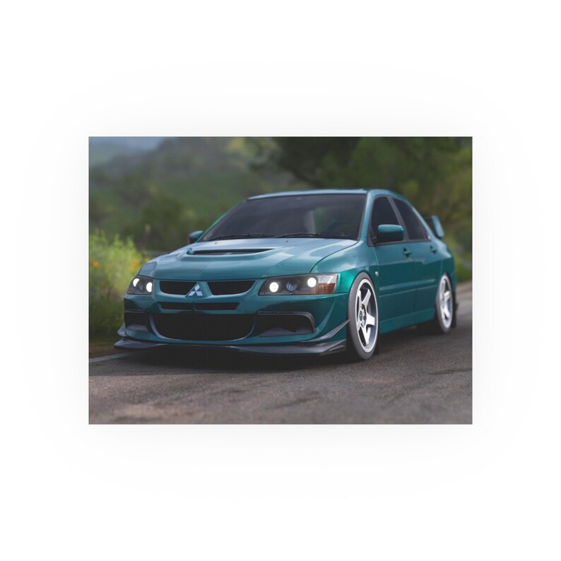 Mitsubishi EVO 9 Satin/matte Poster - Etsy