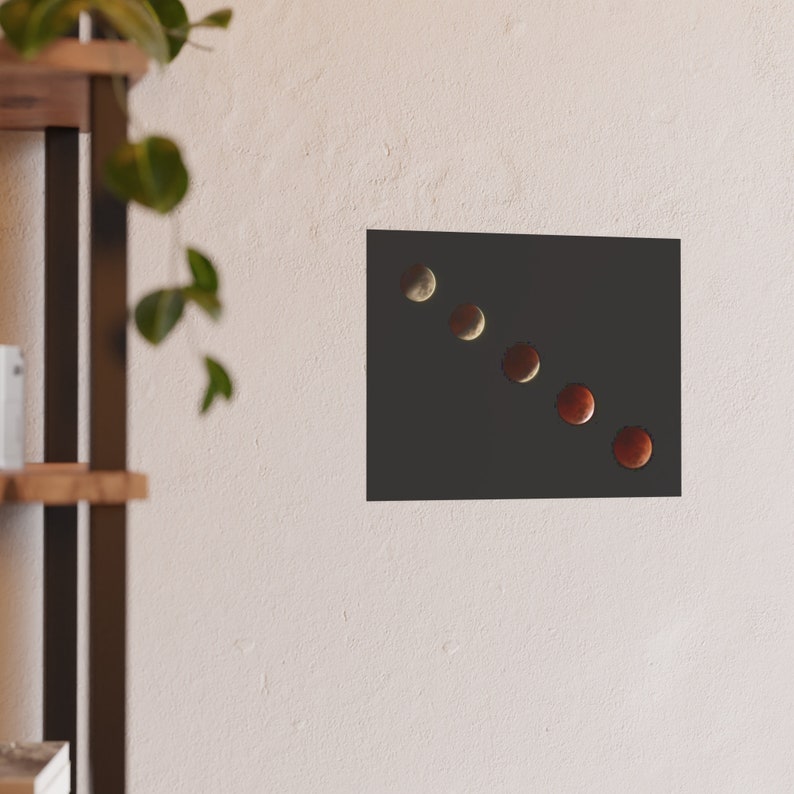 Phases of a Lunar Eclipse Satin/matte Poster - Etsy