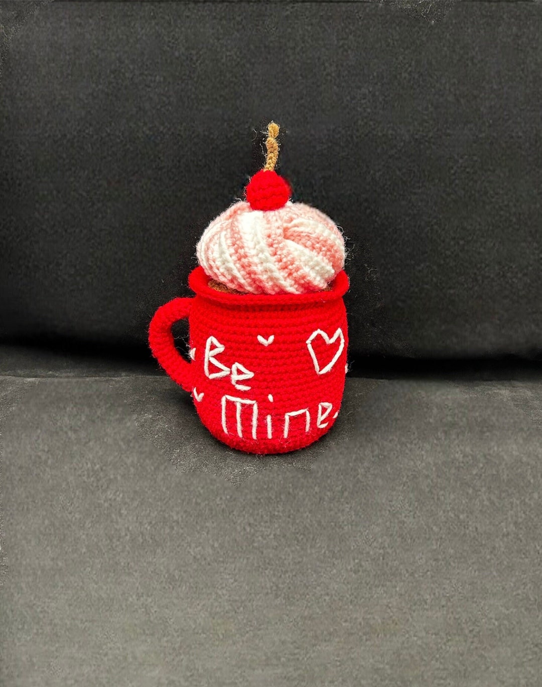 Handmade Crochet Amigurumi Valentine's Day be Mine Mug - Etsy
