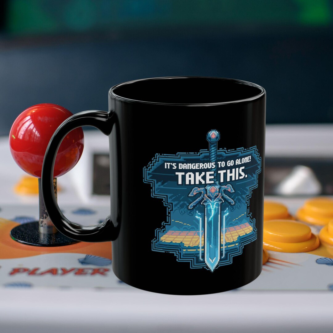 Link Retro Gaming Mug, Classic Video Game Mug, Gamer Quote Mug, Vintage ...