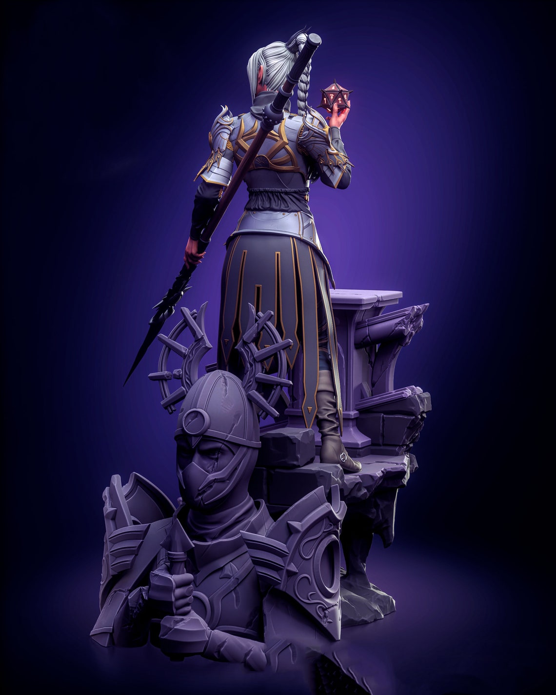 3D Printed Baldur's Gate 3 Shadowheart Statue Baldur's Gate 3 Decor ...