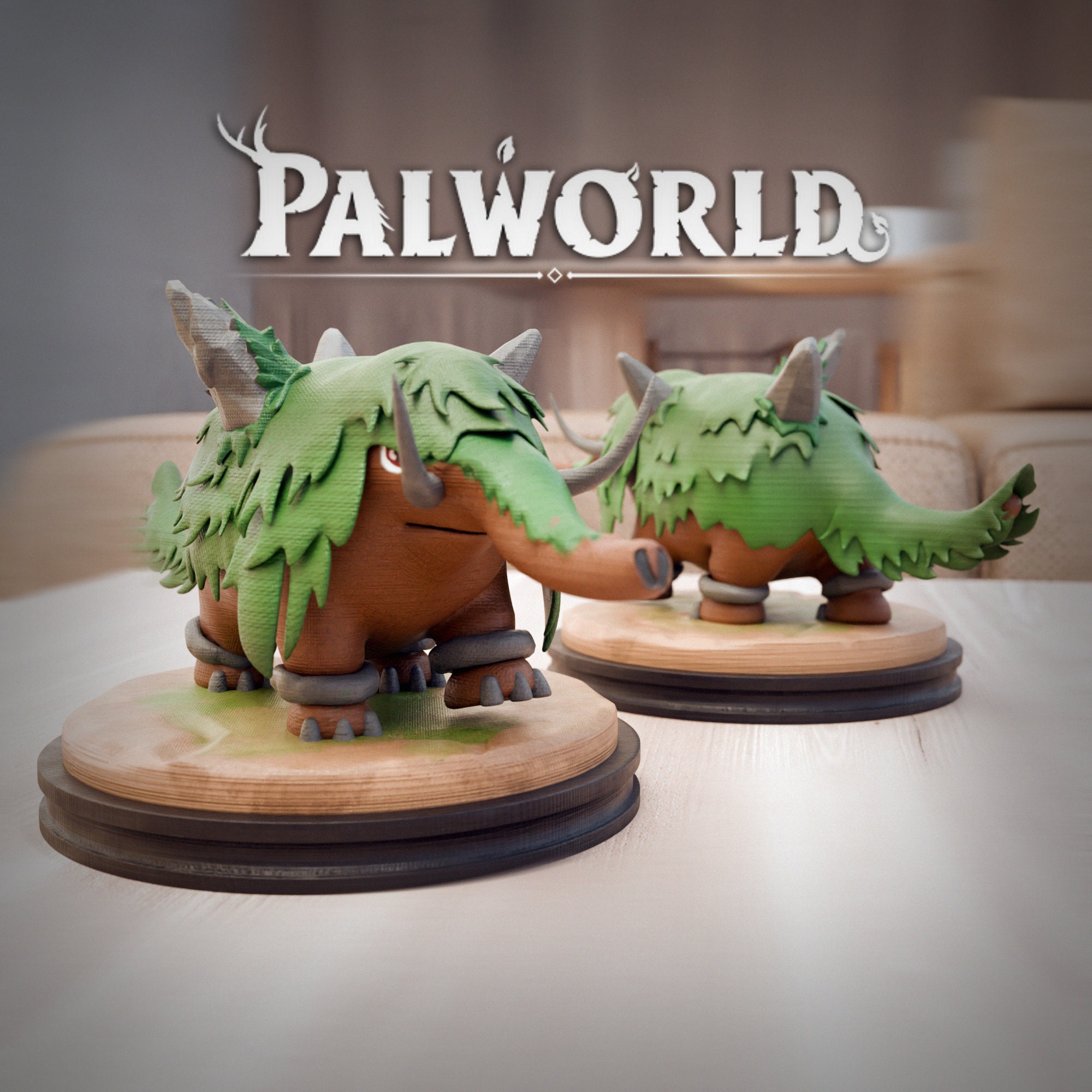 3D Printed Palworld Mammorest, Mammorest Pal Figure, Palworld Gift - Etsy