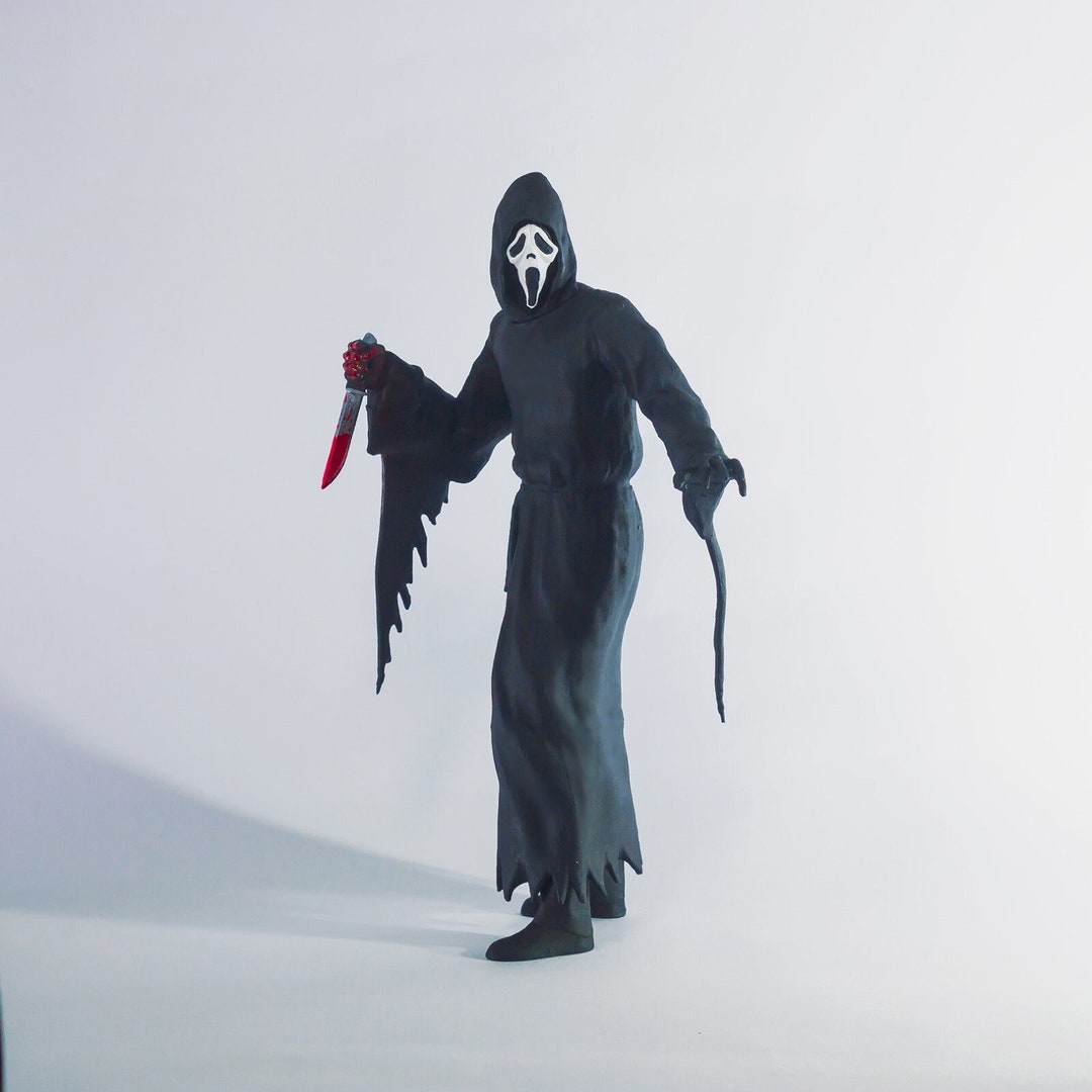 3D Printed Scream Ghostface Ghostface Statue Scream Fan Art Scream ...