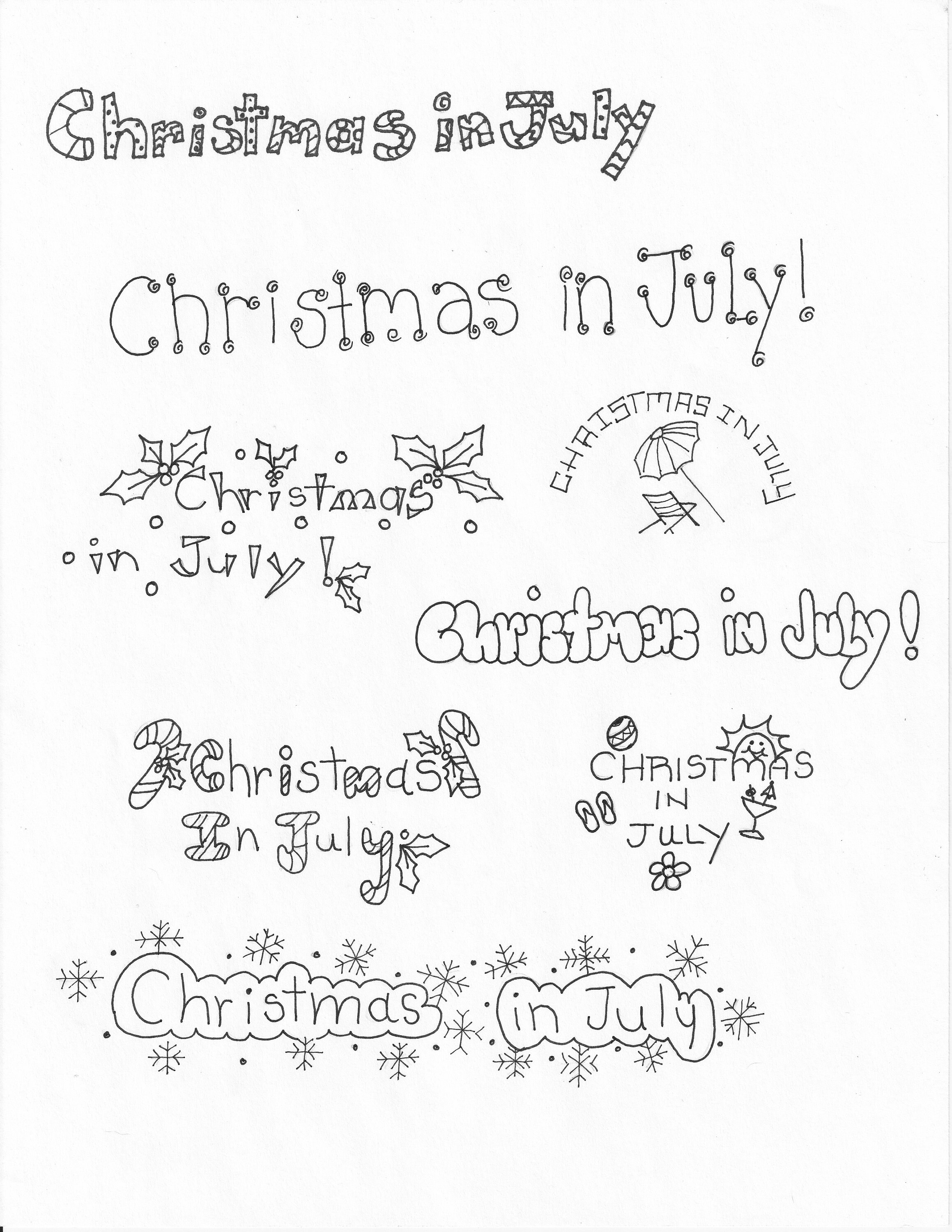 Christmas in July Digital Download, Christmas in July Digital Download ...