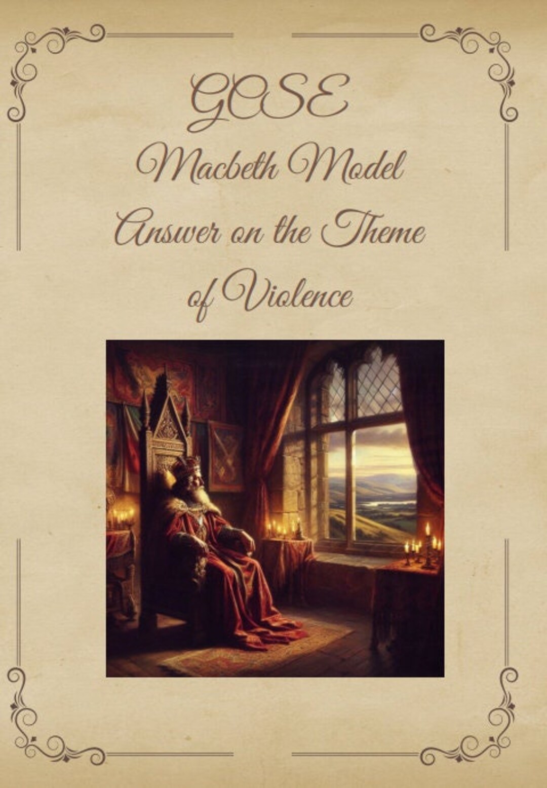 Macbeth Model Answer and Sample Response for GCSE - Etsy