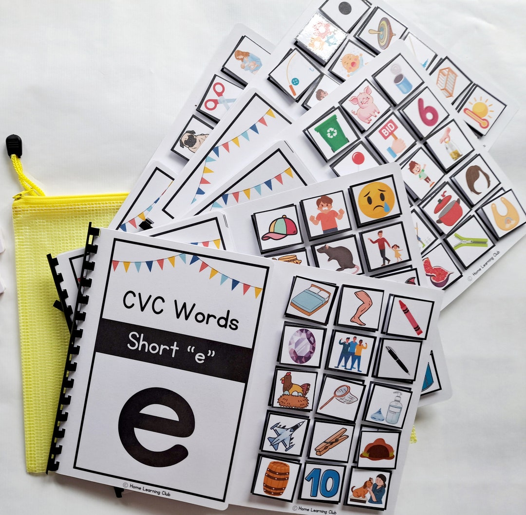 Phonics Cvc Words, Velcro Busy Book, Beginning Sounds Book, Learn to ...