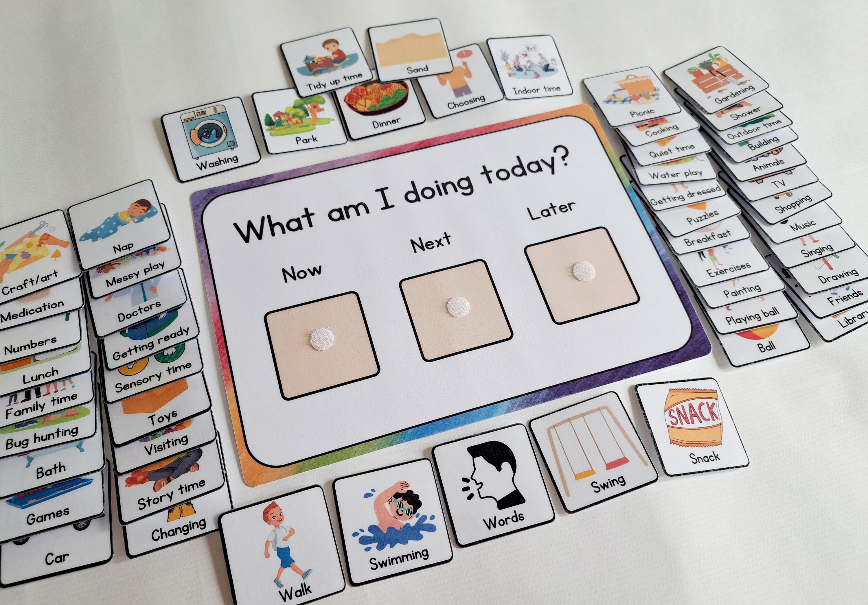 PDF Now, Next, Later Sequencing Board, Visual Aid for Adhd, SEND ...