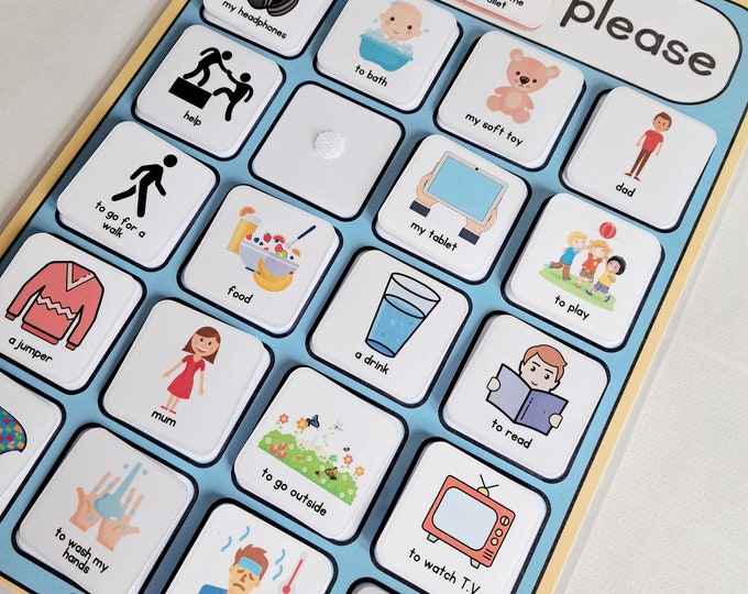 Picture Communication Board Keyring Cards | Communication Cards for Non ...