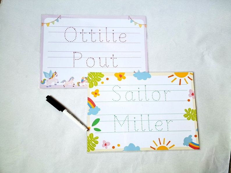 Learn Your Name Mat, Personalised Trace Your Name, Preschool Writing ...