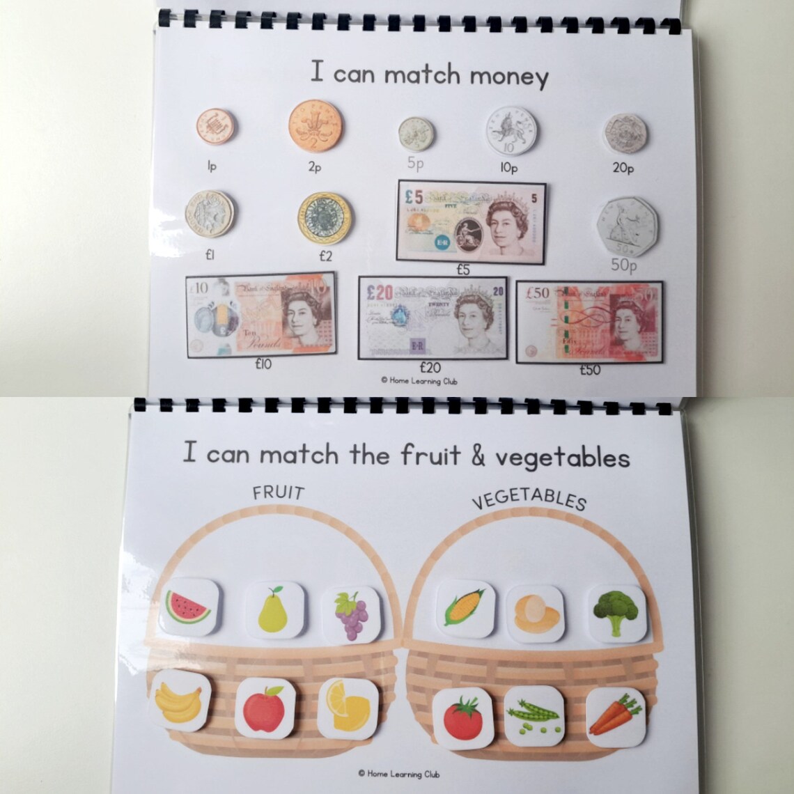 Velcro Busy Book, Children's Learning Binder, Homeschool Resources ...