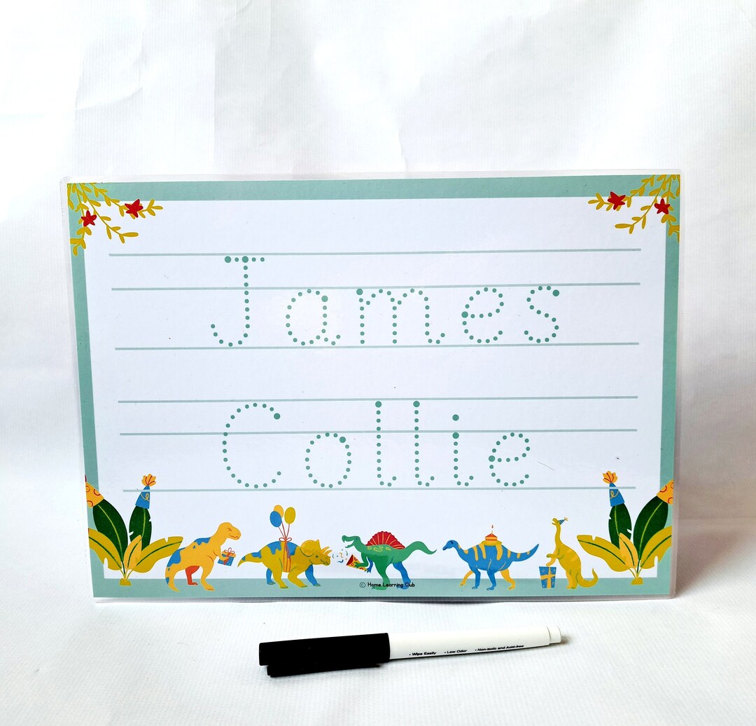 Learn Your Name Mat, Personalised Trace Your Name, Preschool Writing ...