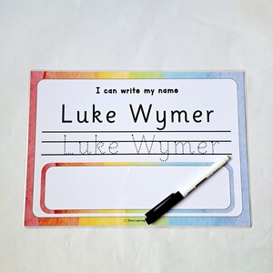 Name Tracing Mat, Montessori Tracing Practice, Homeschooltracing ...