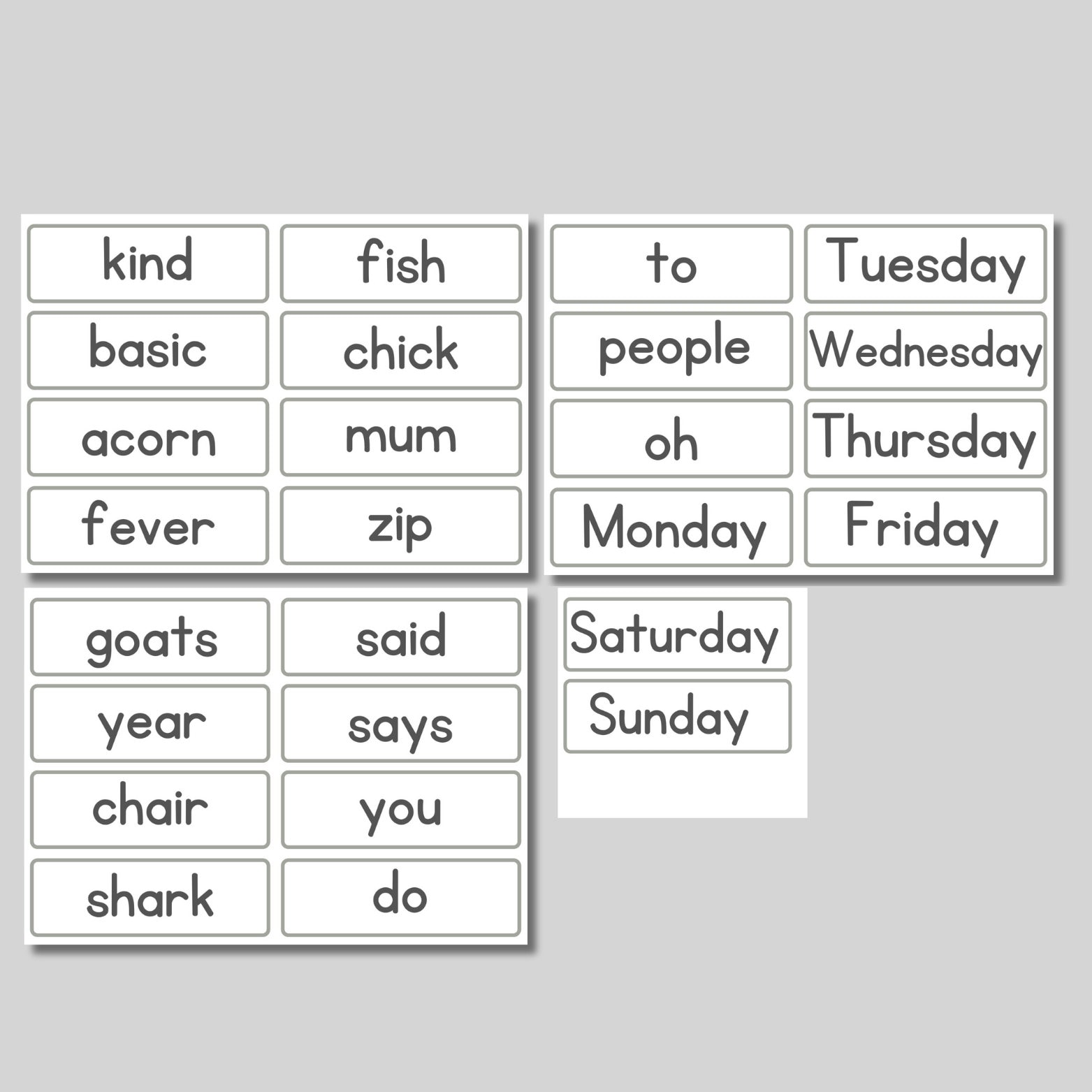 PDF Phonics Flashcards, KS1 English, Year 1 Revision, Autism Ativities ...