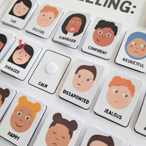 PDF Emotions Chart, Feelings and Emotions Mat, Visual Learner Board ...