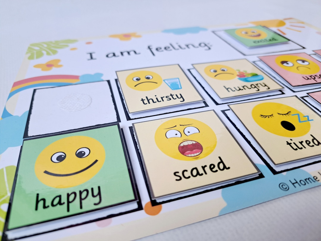 Emotion & Feelings Chart, Autism Self Regulation Poster, Homeschooling ...