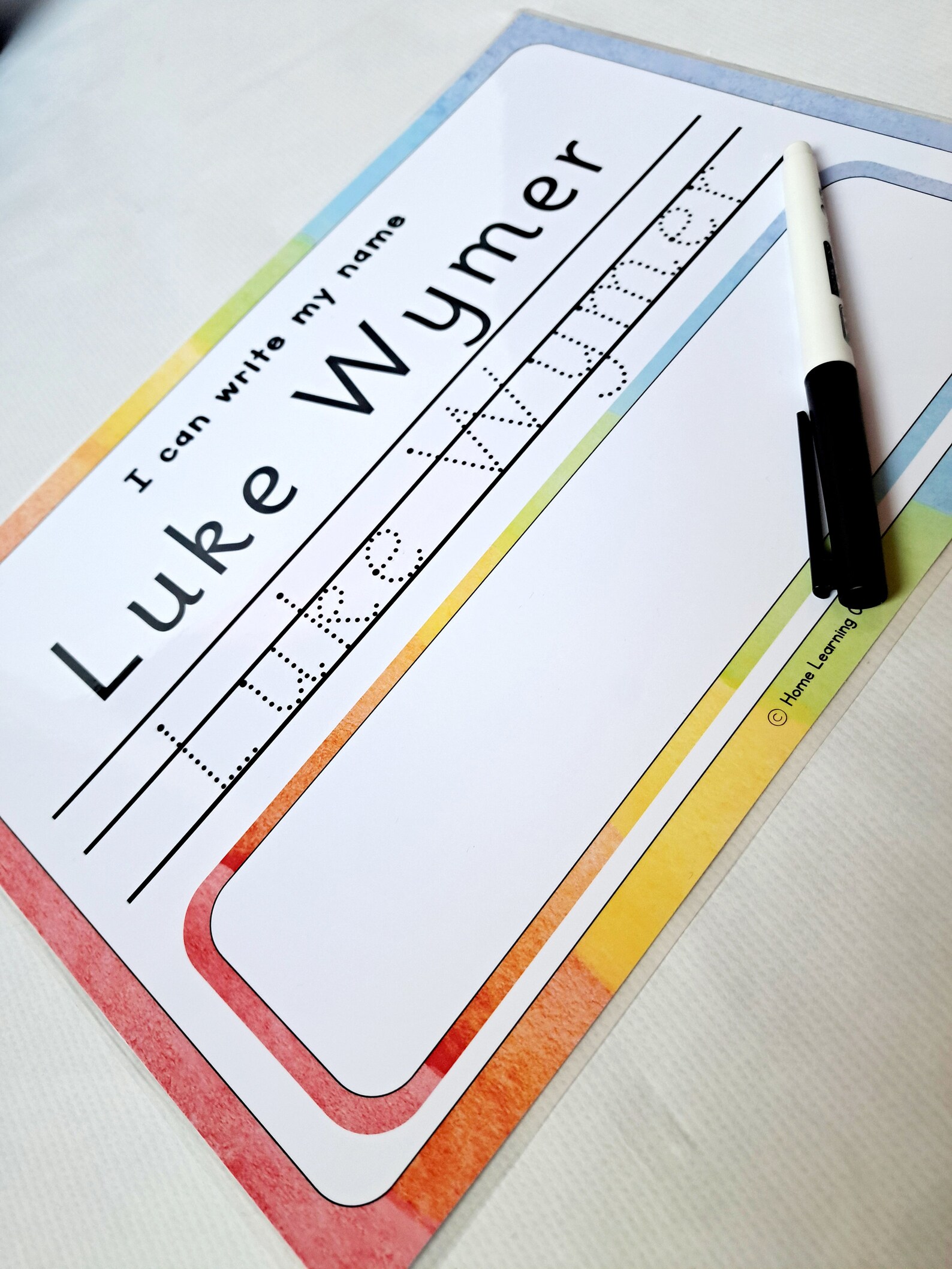 Name Tracing Mat, Montessori Tracing Practice, Homeschooltracing ...