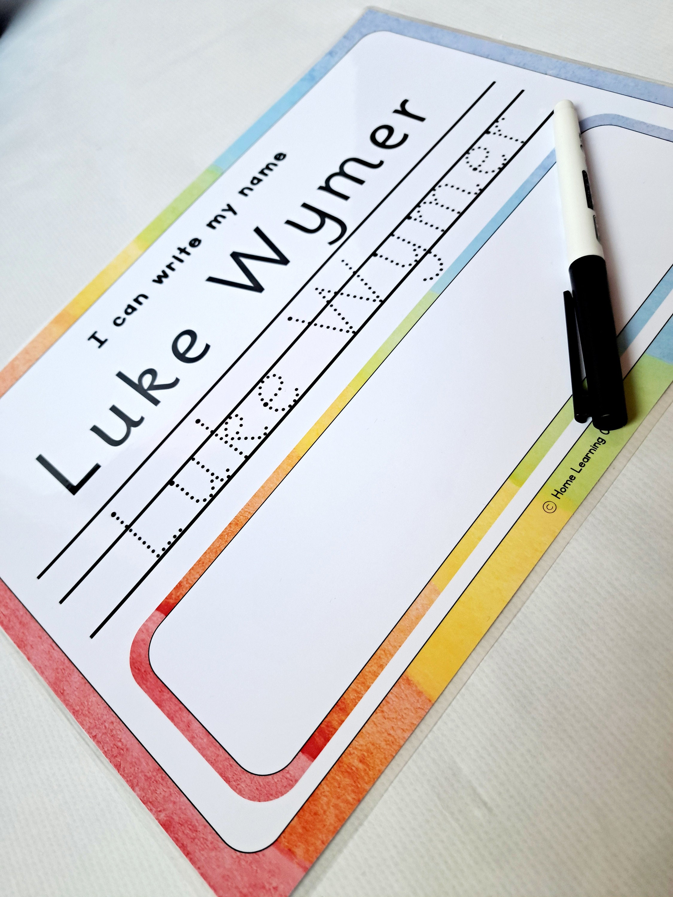 Name Tracing Mat, Montessori Tracing Practice, Homeschooltracing ...