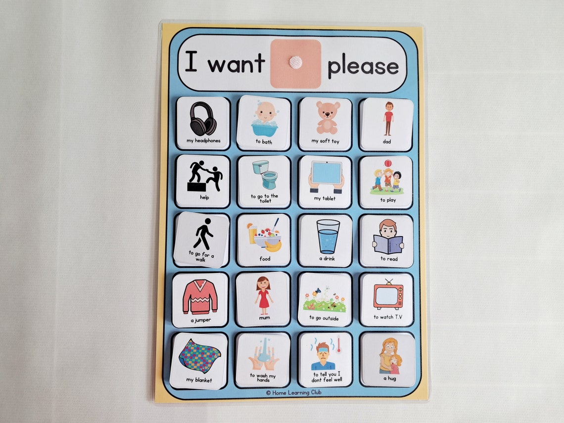 PDF I Want Chart,pecs,autism Resources,asd,homeschooling Resources ...