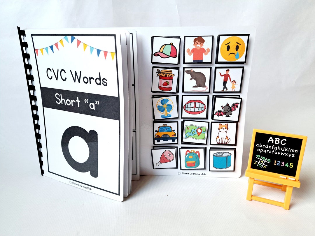 Phonics Cvc Words, Velcro Busy Book, Beginning Sounds Book, Learn to ...