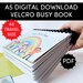 Personalised Velcro Busy Book for Toddlers Quiet Book for Homeschool ...